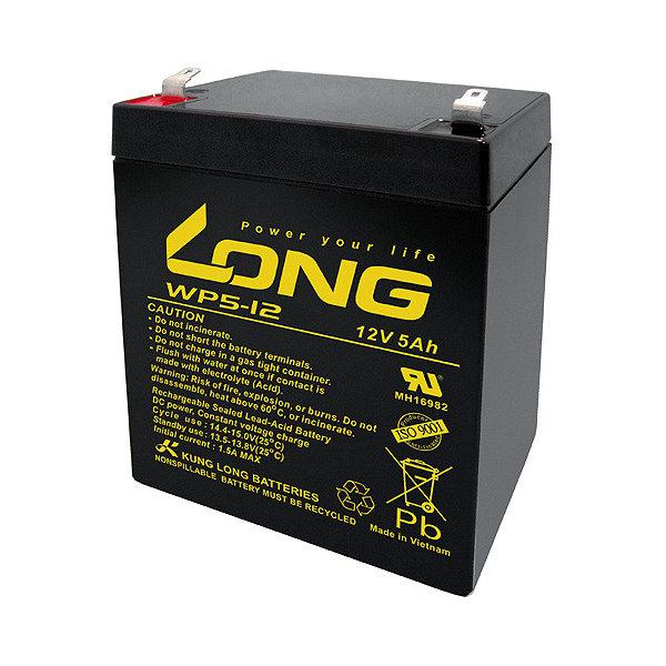 ●サイズ(長さ×幅×高さ)：90×70×101mm<br>●重量：1.9kg<br>●公称電圧：12V<br>●5秒間耐電流特性：75A<br>●20時間率容量：5Ah<br>●内...