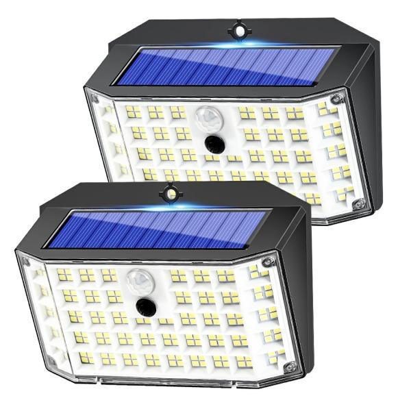 ソーラーパネル 5.5V、0.5Wバッテリー 3.7V 1200mAh（内蔵する単電池1個当たりの体積エネルギー密度が6.6Wh/L、400Wh/L未満のため、電気用品安全法の規制対象外となっております。）LEDチップ数 176粒/個センサ...