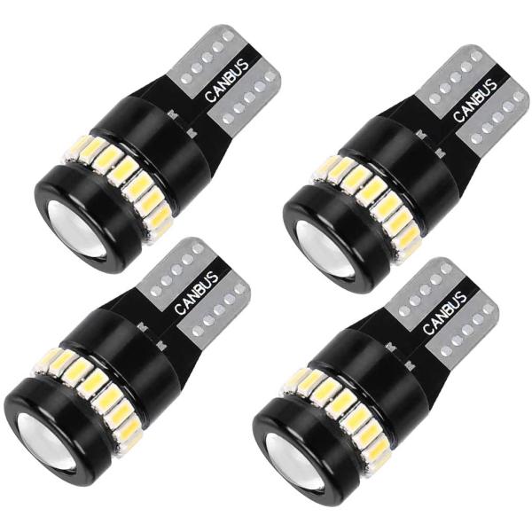 適合バルブ T10/Ｗ5Ｗ電圧 DC12V消費電力 1.6W（１個分）色温度 6000K ホワイトLED 周りに18連3014 LEDチップ、トップに3030LEDチップ１個極性 無極性