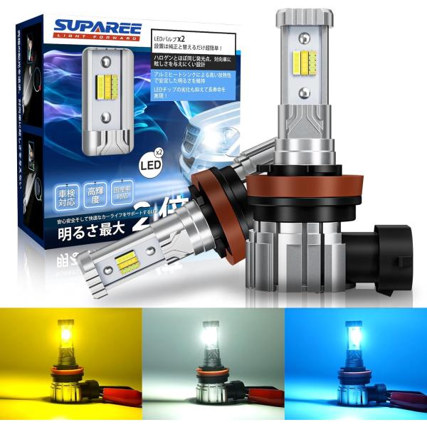 対応ソケット H8 H9 H11 H16(JP)入力電圧 DC9-16V(注意:24V以上の大型トラックに対応できません)消費電力 20W（合計40W）発光タイプ ホワイト、イエロー、アイスブルー色温度 6000K、3000K適合車種 12...