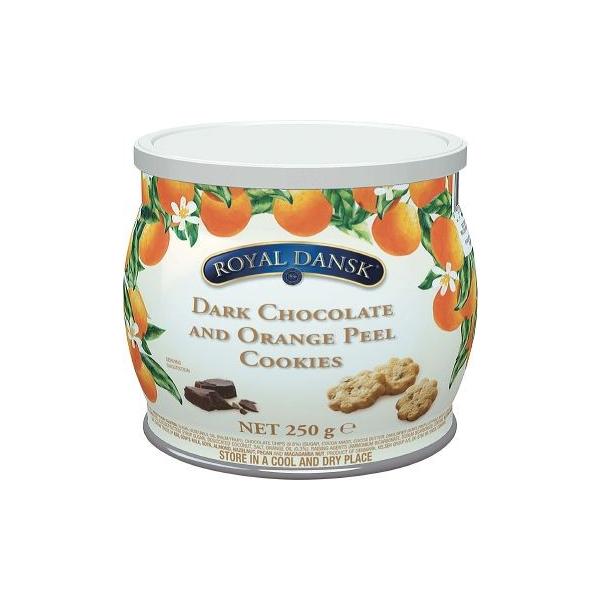 ロイヤルダンスク　ダークチョコ＆オレンジピールクッキー【輸入食品】　