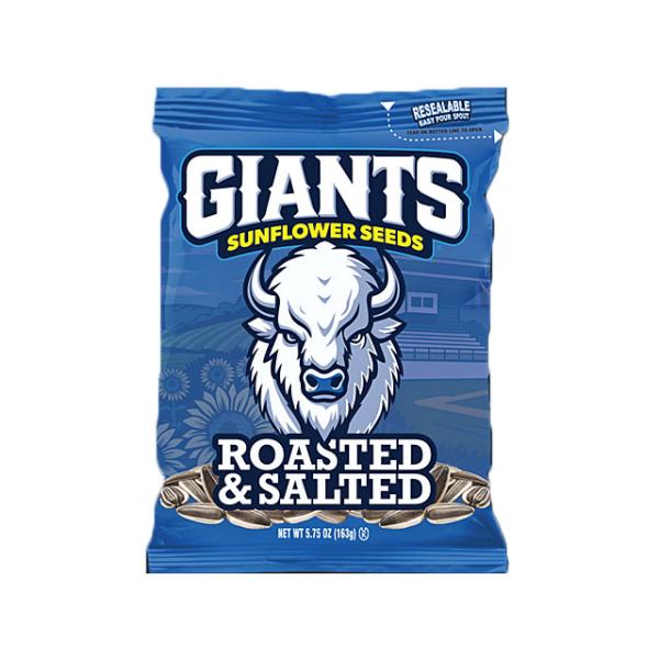 3,980円以上で全国送料無料　ジャイアンツ　オリジナル　ローステッド＆ソルトシード　サンフラワーシード　輸入食品　新パッケージ