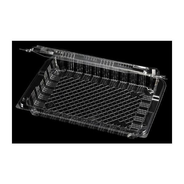 メーカー：エフピコチューパ商品名：STR-GHP.8H材質：エコAPET外寸サイズ：281×182×46mm内寸サイズ：233×155×24mm色：透明入数：300枚フタに直径5mmの空気穴を８ヶ所あけています。いちご以外の小さいフルーツに...