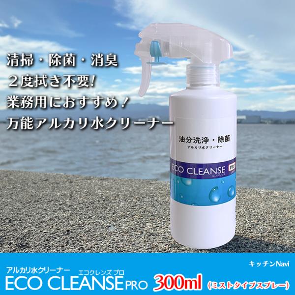 【商品説明】◆ECO CLEANSE PRO（エコクレンズ プロ）は、界面活性剤を含まない、水を電気分解しただけの純粋なアルカリ除菌クリーナーです。◆成分は水99％以上、水酸化カリウム0.9％未満で、pH値13.2の強アルカリ性を誇ります。...
