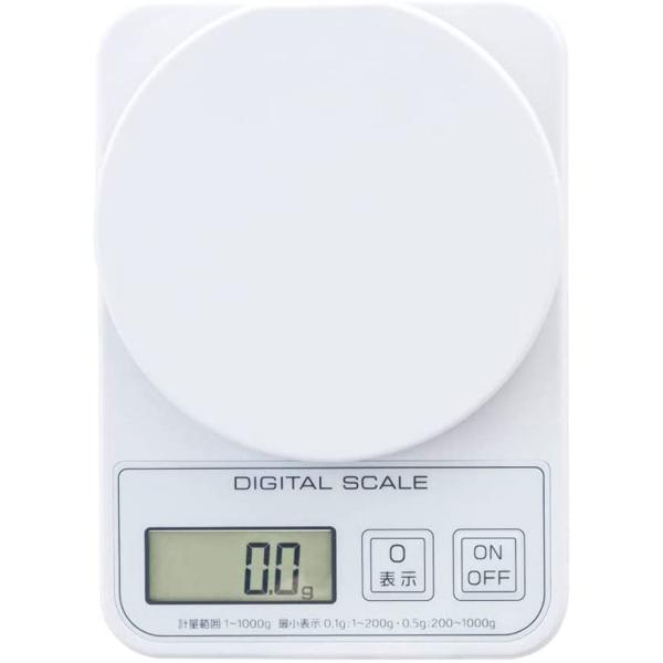 ・お菓子つくり・パン作り・健康レシピ（減塩レシピ）などで細かい計量の需要が高まっています・パワーオートオフ機能付き・内容量のみはかれるゼロ表示機能サイズ：114×161×高さ30mm最大計量：1000ｇ最小表示：1〜200gまで0.1g/2...