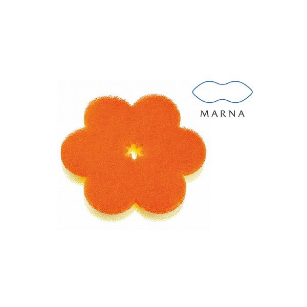 半分に折りやすいお花の形♪スリムなので挟み洗いもラクラク!キズをつけにくく、乾きも速いスポンジです。【仕様】サイズ：約107×117×27mm耐熱温度：70度素材：スポンジ/ポリウレタン不織布/ナイロン