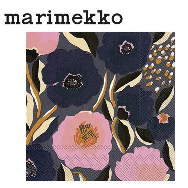 マリメッコ ウニッコ柄のペーパーナプキンです。ウニッコとはフィンランド語で「ポピー」のこと。マイヤ・イソラがポピーの花をモチーフにデザインしました。サイズ：約33×33cm20枚入り素材：紙※本商品は、インク飛び、プリントのかすれ、プリント...