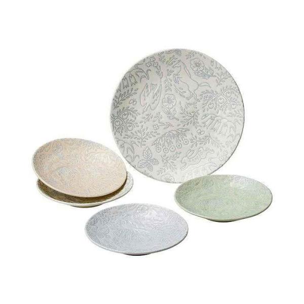 "Erde" (エルデ)とは大地を意味するドイツ語です。いつまでも実りある大地であるように、そこに生きる生き物たちも永遠であるように、願いを込められたデザインのシリーズです。【仕様】セット内容：プレートL（約径24×高さ3.5cm）×1・プ...