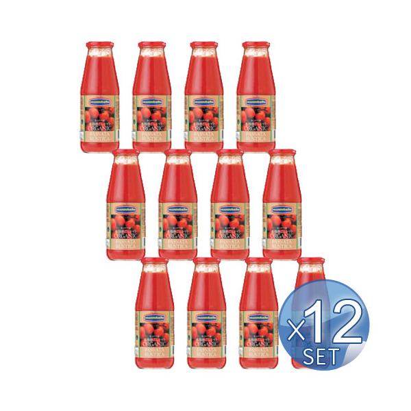 イタリアの有機認証団体CCPB 認定のオーガニック・トマトピューレです。南イタリア産の有機完熟トマトを使用し、田舎風に粗ごしのパッサータ（ピューレ）にしました。ナチュラルな手づくり感あふれる味わいをお楽しみください。内容量：700g丸形／B...