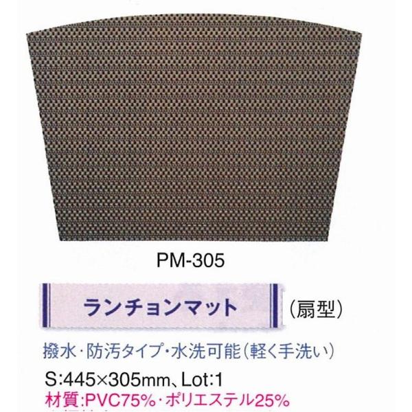 【発売日：2007年10月01日】えいむ　ランチョンマット（扇形）　テーブルマット：PVC75%・ポリエステル25%