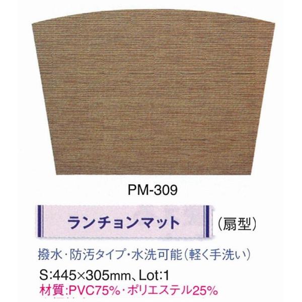 【発売日：2007年10月01日】えいむ　ランチョンマット（扇形）　テーブルマット：PVC75%・ポリエステル25%