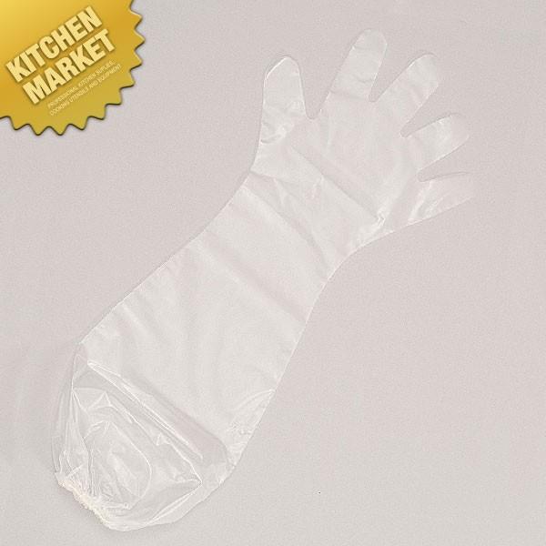 【業務用厨房機器のキッチンマーケット】★ポリロング No.706F【N】    全長：580mm材質：ポリエチレン●フリーサイズ 50枚入[04-0130-0901]