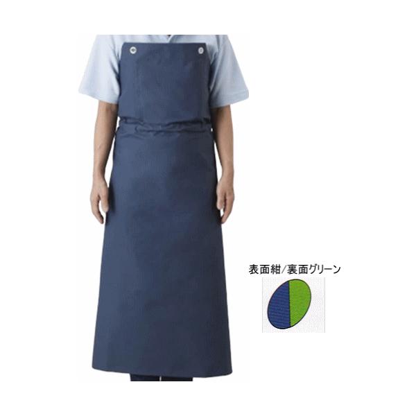 品番 PC-370サイス゛： M 90×110ｃｍ材質基布：ポリエステル表面：裏 塩化ビニール生地厚：0.35ｍｍカラー：表紺/裏グリーンMADE IN JAPAN仕様：抗菌・防カビ・防汚・耐寒・防水用途：食品加工、水産用に最適です。特徴：...