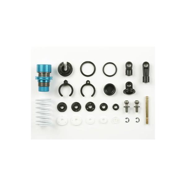 シリンダー内部を鏡面仕上げしたうえにフッソコートを施し、さらにフッソ樹脂削り出し製ピストン、ロッドガイド、ソフトなＯリングを使用することでスムーズな作動を実現。加えて、内側に滑り止めのＯリングを配したアジャスタブルタイプのアルミスプリングリ...