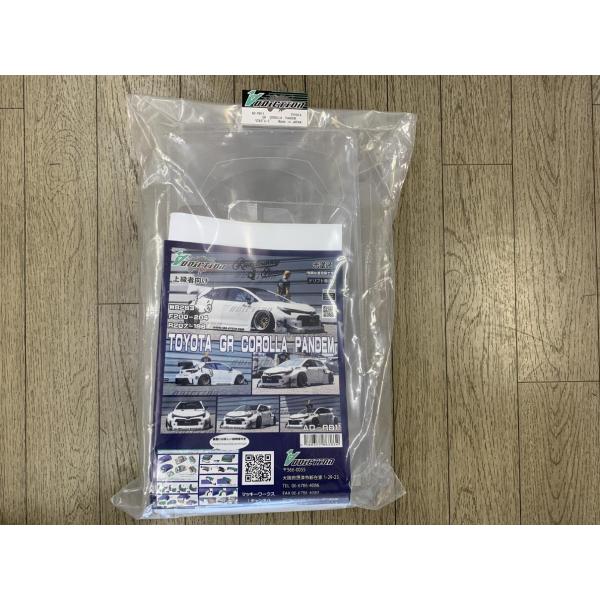 商品はクリアボディとなります。 ※走行用シャーシ・タイヤ・ホイールは付属しておりません。 ホイールベース：263mm 幅：F200-204 / R198-207  ※商品に走行用シャーシ・タイヤ・ホイール等は付属しません。