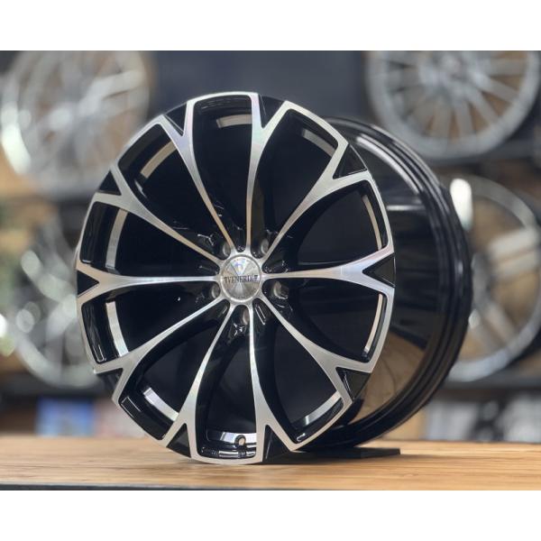 ◆メーカー　　　　：　コスミック◆ホイール　　　　：　ヴェネルディ　レガート◆カラー　　　　　：　ピアノブラックポリッシュアンダーカット◆サイズ　　　　　：　Ｆ： ２０Ｘ８．５Ｊ＋３５　５Ｈ１１４．３Ｐ　　　　　　　　　　　Ｒ： ２０Ｘ９．...