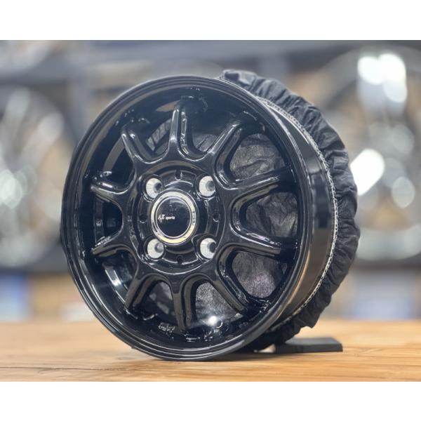 ◆メーカー　　　　：　インターミラノ◆ホイール　　　　：　ＡＺスポーツ　ＲＣ−１０◆カラー　　　　　：　グロスブラック◆サイズ　　　　　：　１３Ｘ４．０Ｊ＋４５　４Ｈ１００Ｐ　　　　　　　　　　　※画像は１２×４．０Ｊになります。◆数量　　...