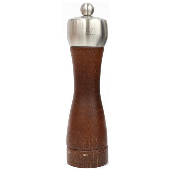 特別価格での掲載です。天然木とステンレスのコントラストが美しい現代的なデザインのソルトミルです。使い勝手の良い挽目調整機能付き。サイズ：21cm材質：ステンレス（ミル）、ステンレス＋ブナ材（ケース）