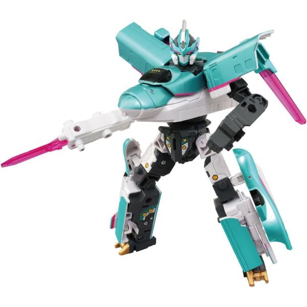 【発売日：2025年07月19日】シンカリオン10周年を記念し、『シンカリオン チェンジ ザ ワールド』の変形機構をもとにした、アニメ第1期の「シンカリオン Ｅ５はやぶさ」が登場！■10周年記念 シンカリオン Ｅ５はやぶさ・1両編成で、新幹...