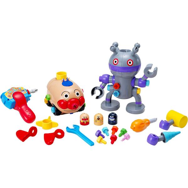 【発売日：2020年10月29日】アンパンマンくみたてDIYシリーズ人気のねじねじアンパンマンごうとだだんだんが入ったDXセット!ねじとハイパー電動ドライバーで組み立てよう!このセットだけのチーズ人形とレインボーカラーのねじ付き!くみたて遊...