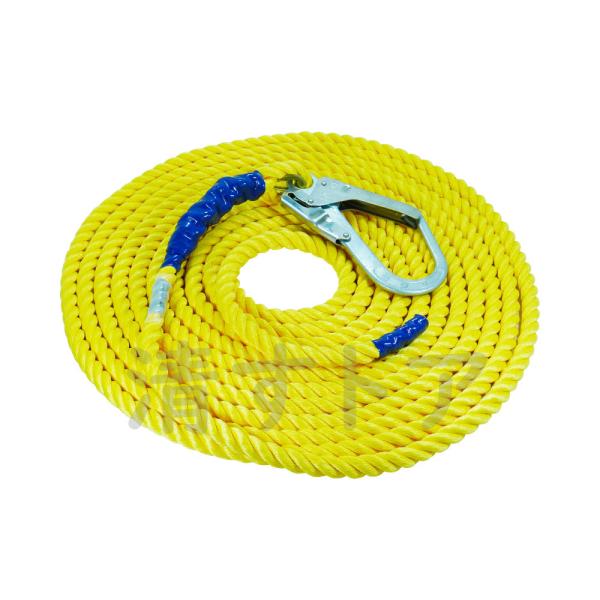 支柱用 親綱ロープ 大口径片フック付