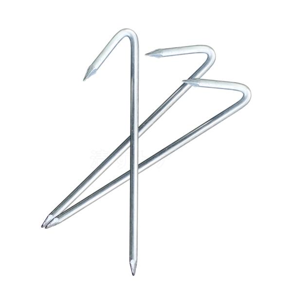 ロープ杭 230mm 防獣ネットやロープシート止めの打ち込み杭に