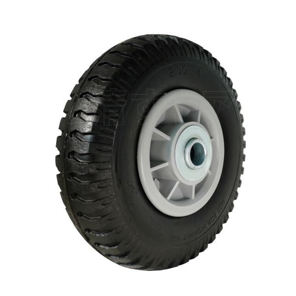 8インチ ノーパンクタイヤ プラホイール 軸径20mm ハウスカーコンテナカー用替えソリッドタイヤ PC8