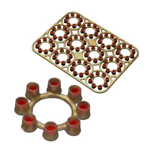 ハイキャップ 8連発ピストル弾 96発(8連発×36リング) 日本製 ピストル用替弾 忌避剤 フジカ