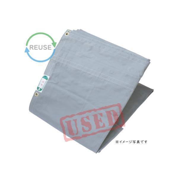 防音シート 1.8m×3.4m 1.0mm C級中古品 1枚 建設足場用シート 建築シート 遮音シート