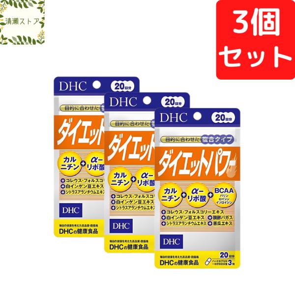 【商品名】ダイエットパワー 20日分【内容量】20日分(60粒)×3パック【原材料】コレウスフォルスコリエキス末（マルトデキストリン、コレウスフォルスコリ抽出物）（インド製造）、L-カルニチンフマル酸塩、白インゲン豆エキス末、醗酵バガス、苦...