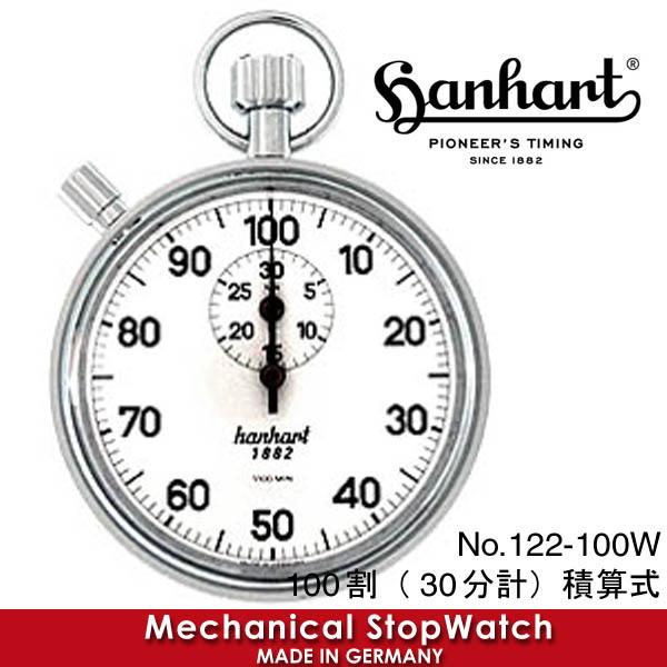 １周60秒で30分まで計時できます。リュウズを押すと始動、停止、停止の位置からの始動の順で繰り返し作動します。60秒が100分割してあり、10進法で計時できます。タイムスタディーなどに多く使用されています。 品名：HANHART/ハンハルト...