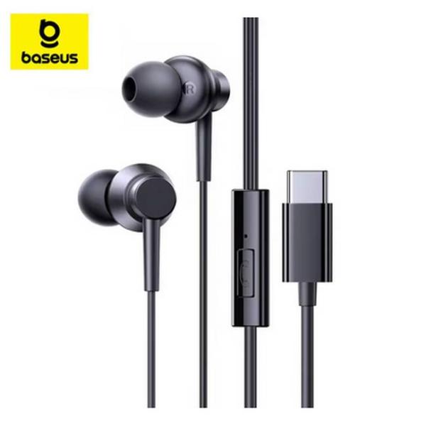 Baseus Type-C イヤホンマイク【製品特徴】●快適な装着感のカナル型イヤホンです。耳の構造にフィットし、快適に使用できます。●リモコン付き。操作も簡単です。電話の着信応答/終了、音楽やビデオの再生/一時停止などが可能です。●ハイフ...