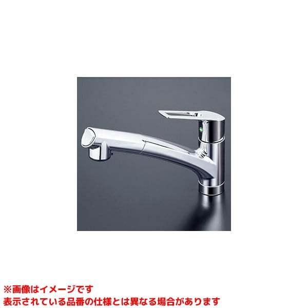 KM5021TECHS●メーカー: KVK●型番: KM5021TECHS●商品名: シングルレバー式シャワー付混合栓(撥水)ｅレバー