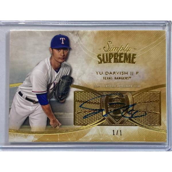 【1/1枚限定】ダルビッシュ有直書きサイン 2014 Topps Supreme Simply Supreme Gold Auto