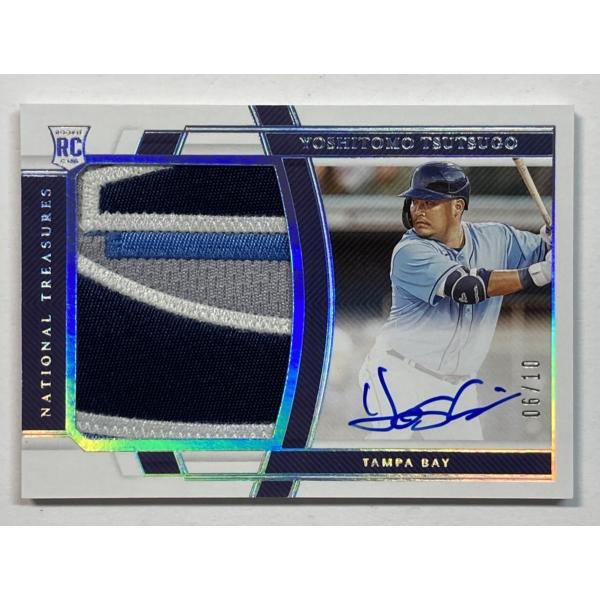 【10枚限定】筒香嘉智直書きルーキーサイン実使用特大パッチ 2020 National Treasures Platinum Game-used Jumbo Patch Auto