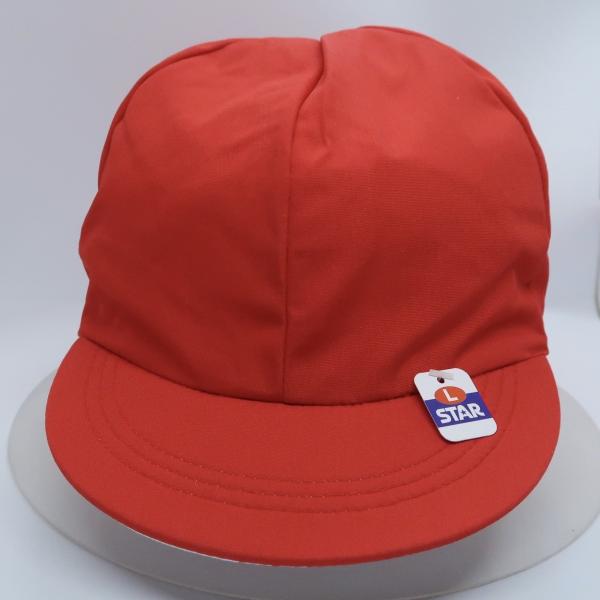 男女兼用Ｌサイズ(実測値:約54〜62cm) / ポリエステル65% 綿35% / あごひも(ゴム)付き※大きめのお子様や髪の長い（量が多い）女の子は、Ｌサイズをお買い求め下さい。