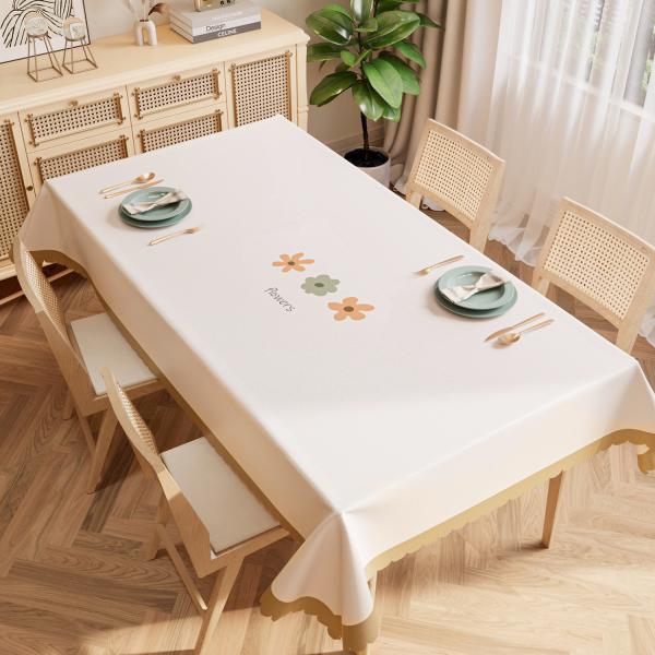 ティーテーブルクロス 長方形 ローテーブル用 無地 タッセル レース付き テーブルカバー テーブルマット テレビボードクロス テーブルランナー 北欧風 撥水加工 汚れ防止 耐熱性 厚手 耐久性 おしゃれ インテリア 茶室  パーティー ダイ...