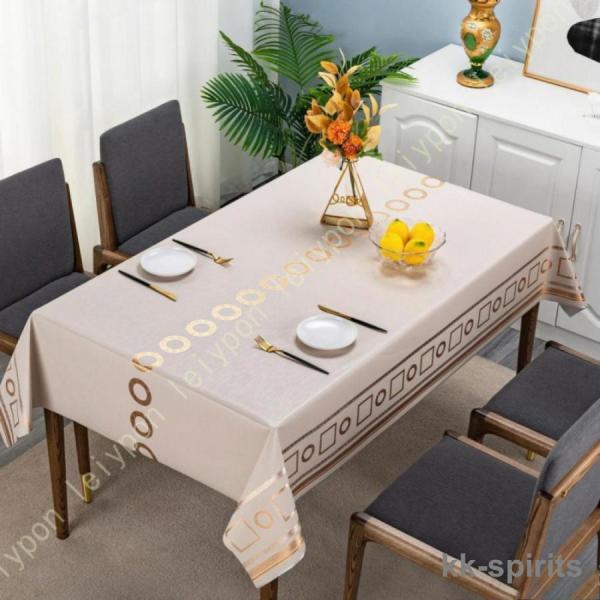 テーブルクロス ビニール 撥水 おしゃれ PVC製 テーブルカバー 防水 防油 汚れ防止 耐久 耐熱 ずれにくい 長さ調節可 厚手 ◇おしゃれこのテーブルクロスはテーブルの汚れや傷防止だけではなく、敷くだけで食卓を簡単にイメージチェンジでき...