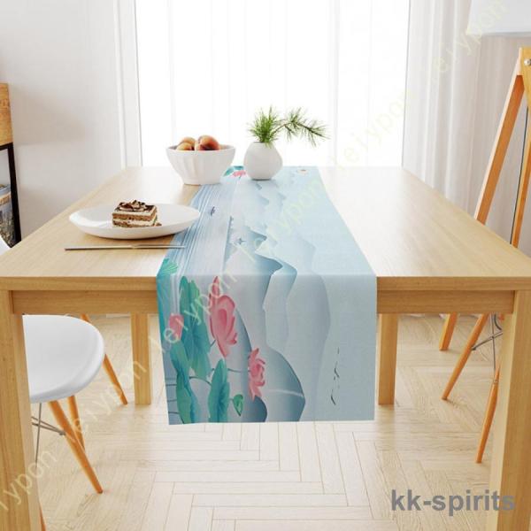 【材質】：ポリエステル製【サイズ（cm）】：33*120 33*183 33*275 45*183　★テーブルの中央にさらりと敷きこむだけで、ぐっとお洒落な雰囲気を作り出してくれるテーブルランナー。★柔らかく、耐久性があり、環境に優しい、ガ...