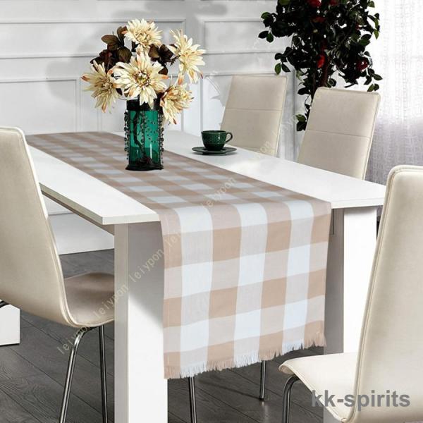 ■製品詳細：【サイズ】：32*183cm【個数】：1枚組★ワンランク上のテーブルコーディネートいつもの食卓をワンランク上に格上げしてくれるテーブルランナー。無地調のかすり柄がシックで落ち着いた雰囲気のむら糸は、毎日の食卓ではもちろん、おもて...