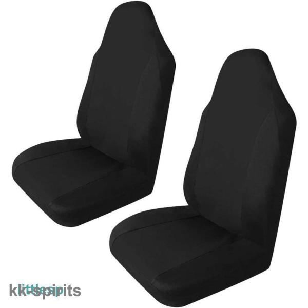 ◇ 自動車用 シートカバー ◇【商品説明】■ 軽トラック　箱バン　等の汚れ防止　汚れ隠しにご利用ください。■ 転席助手席セット 車 座席 カバー 汎用 伸縮性 自動車 汚れ防止 普通車 軽自動車 (ブラック)■ 前席用 シートカバー 【 2...