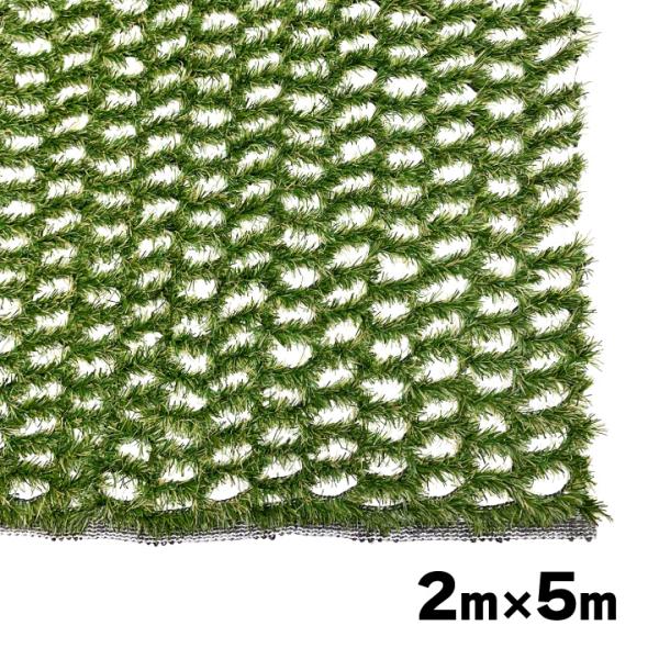 芝生保護材 プロテクトグリーン 2M×5M 留めピン40本付き踏圧による擦り切れから芝生を守ります。【特徴】・人工芝で出来ているので芝生となじみます。・ハニカム構造で、伸縮性があるのでどんな所でも設置可能。【設置方法】天然芝の上に、プロテク...
