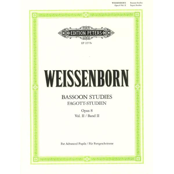ファゴット奏者の定番教本。第2巻は中・上級者向けの内容です。(Edition Peters)
