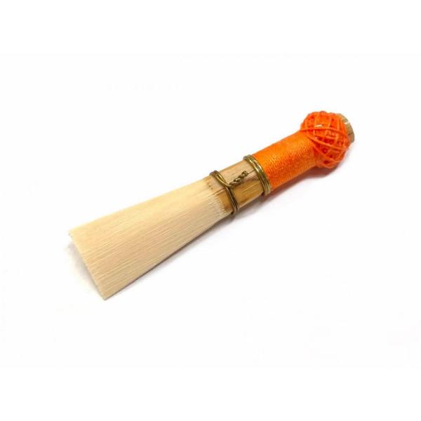 ファゴットの完成リード糸：蛍光オレンジ硬さ：MH