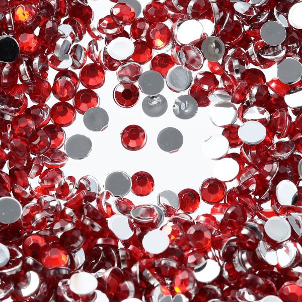 ラインストーン 3mm デコ ネイル アクセサリー パーツ1個サイズ：約3mm 厚み約1mm弱 底平タイプ (商品画像に簡易計測画像御座います、簡易ですので誤差は御座いますのでご了承下さい。）カラー：レッド 赤（モニターの発色の具合によって...