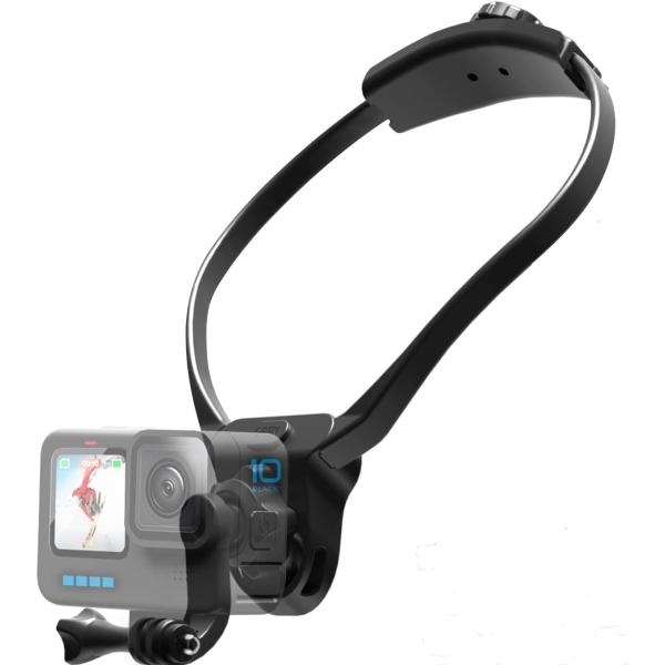 首輪は人体工学のデザインに合っていて、人体にフィットし、振動を低減，重さは115 gしかなく、長時間首にかけても疲れないので、どこでも連れて行けます。<br>マウントの底部には球状J型ホルダーがあり、360°回転することができま...