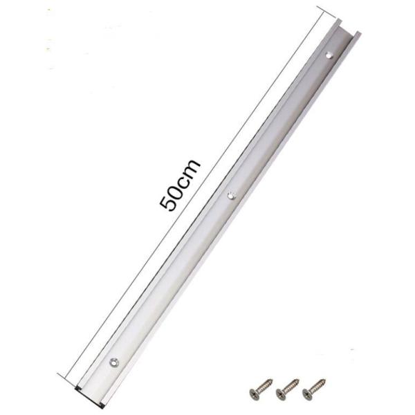 内容：2本<br>断面サイズ30mm×12.8mm規格の標準マイタートラック。<br>ルーターテーブルやテーブルソー、ボール盤などの使い勝手を良くしたい！ そんなジグづくりに重宝するパーツです。<br>溝...