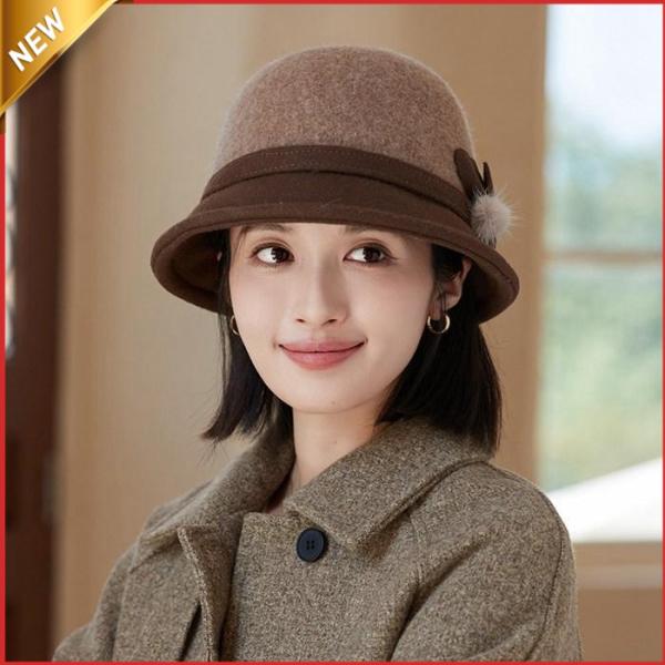 バケットハット 帽子 レディース 秋冬 ウール混 日焼け対策 UV おしゃれ リゾート ハットプレゼント 母 お出かけ ウ 秋 冬 お出かけ 通勤品番：yuyan02カラー：A01、A02、A03、A04サイズ：F（頭まわり約54?58cm...