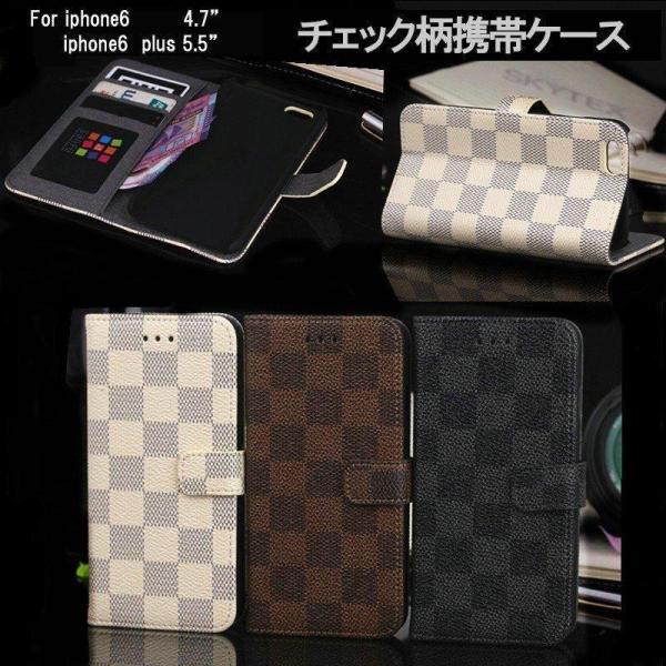 iphone7 iphone7plus ケース iphone6 iphone6 plus ケース チェック柄 iphone5c iphone5s Galaxy S6 Note4 Note7 帳型カバー 携帯ケース カバー:iphoneke0...