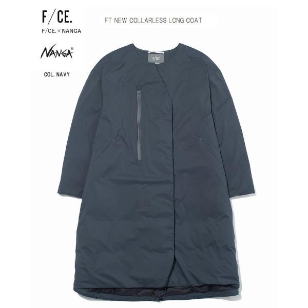 F/CE（エフシーイー）日本のデザイナーズブランド。F/CE×NANGAエクスクルーシブ『日本屈指のシュラフメーカー”ナンガとのコラボダウン』■2025-2026秋冬Nanga FT NEW COLLARLESS LONG COAT レディ...